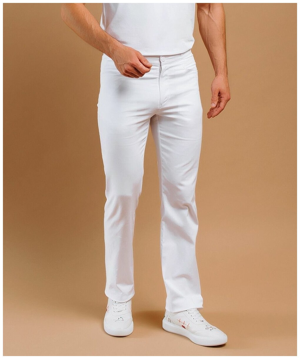 ENIGMA брюки мужские 317002 (56, Белый)