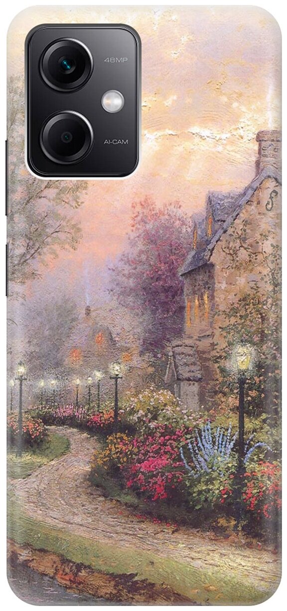 Силиконовый чехол Сиреневый вечер на Xiaomi Redmi Note 12 / Сяоми Редми Ноут 12