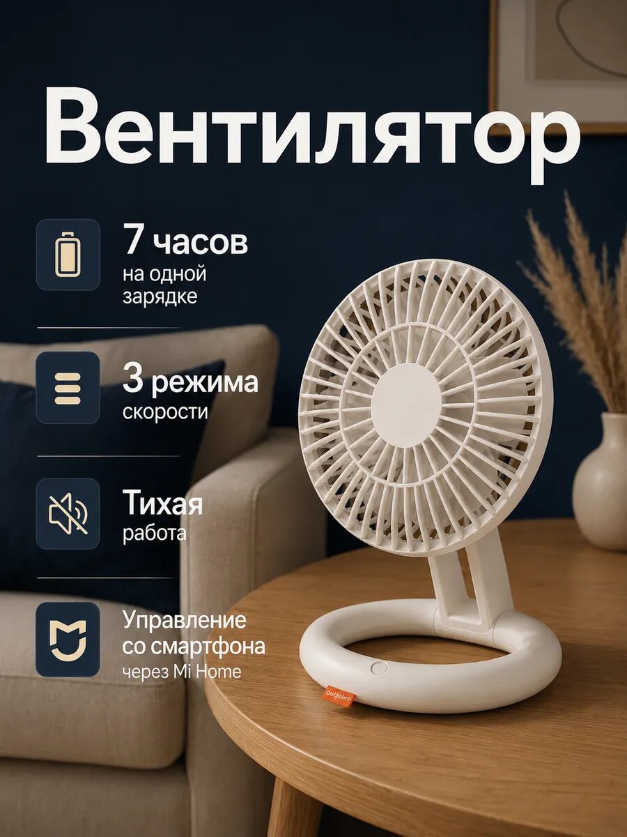 Вентилятор настольный портативный Mi Home