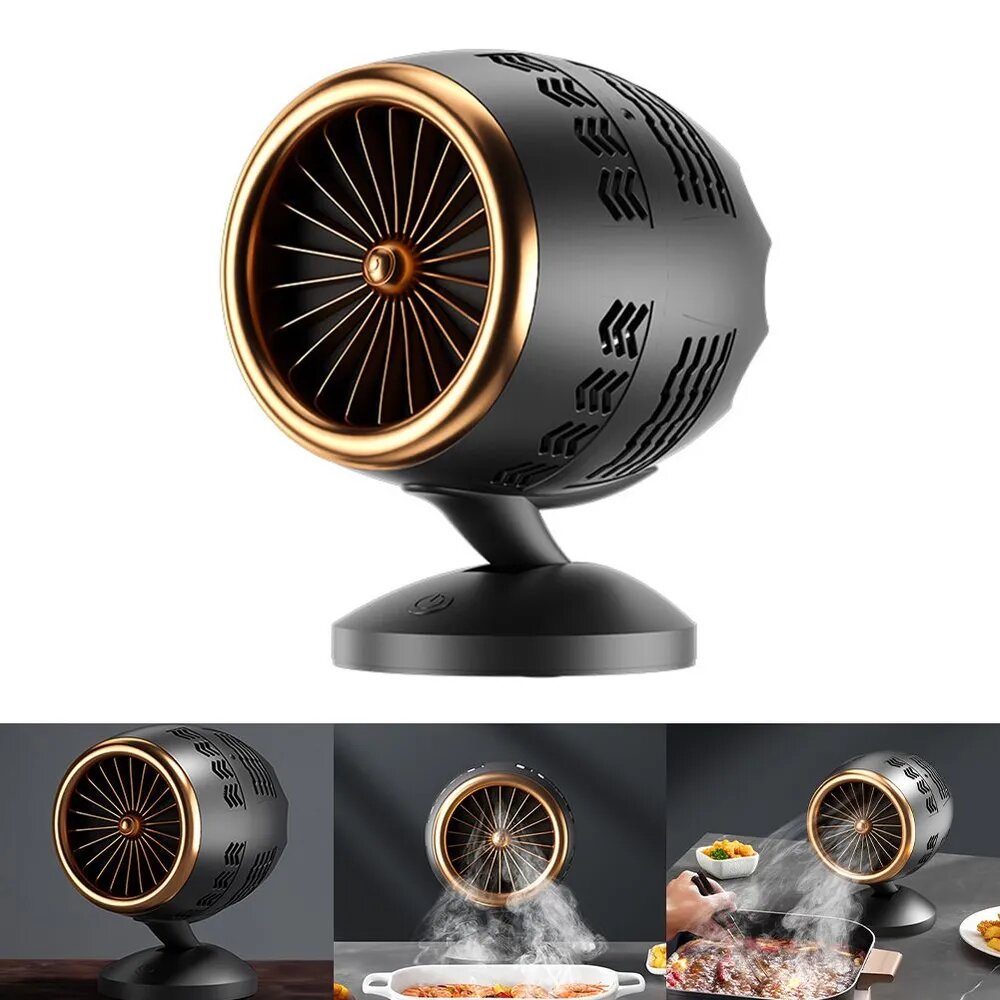 Портативная настольная вытяжка для кухни, мини, 3 скорости, питание от USB