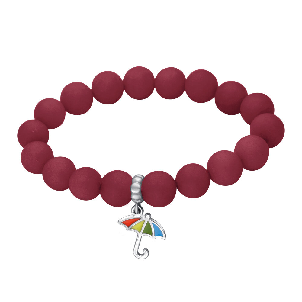 Браслет, серебро, 925 проба, кварц, эмаль