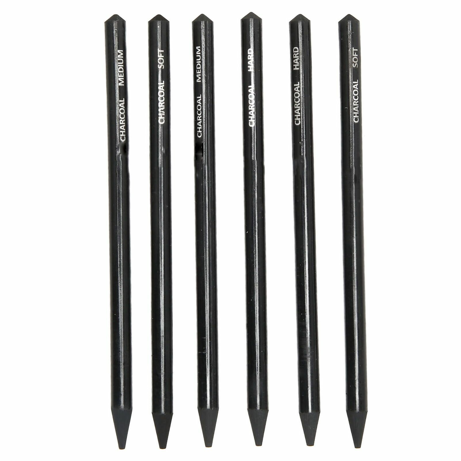 Угольные карандаши, 6 шт, для эскизов