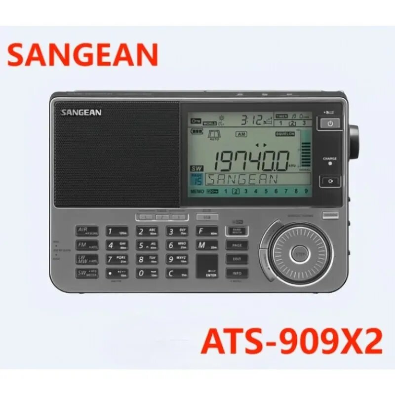 Sangean ATS 909X2 FM/SW/MW/LW/Air/Full Band приемник радио стерео портативный радиоприемник
