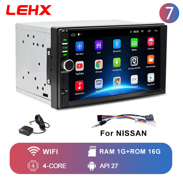 Автомобильное радио Android 9.0 RAM 2GB Авторадио мультимедийный плеер для Nissan Hyundai Kia toyata Chevrolet Ford Suzuki Mitsubishi-726-16G-UI3-NISSAN