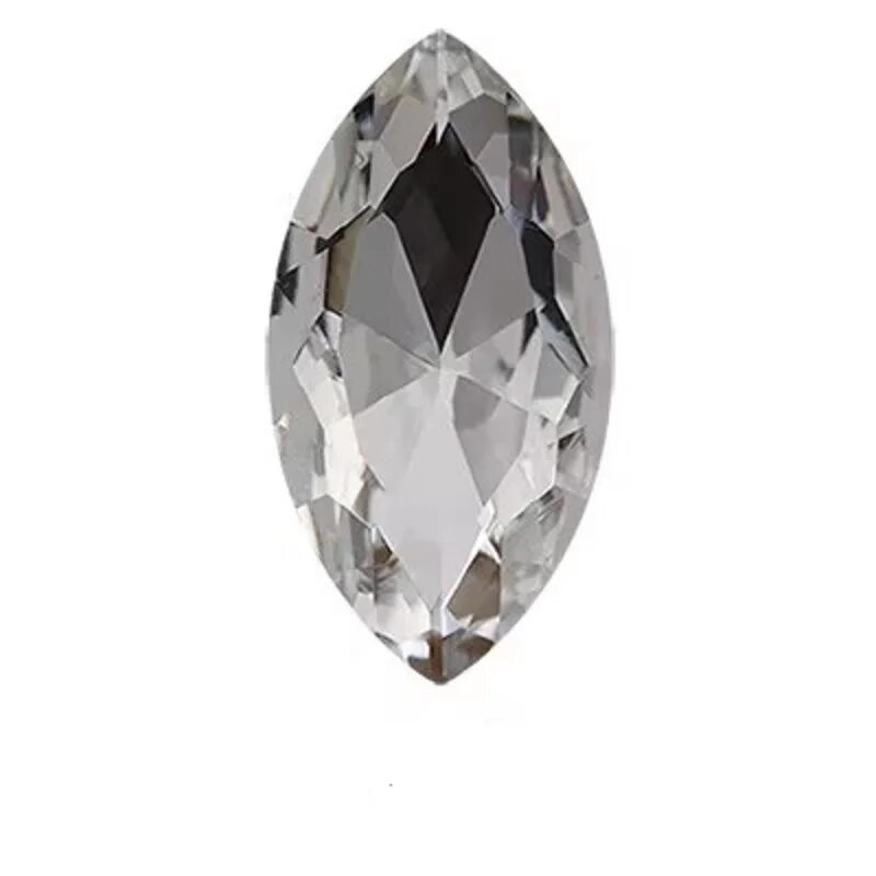 Стеклянные кристаллы сиjishuizuan для украшения 13X27 5ps, Белый, white