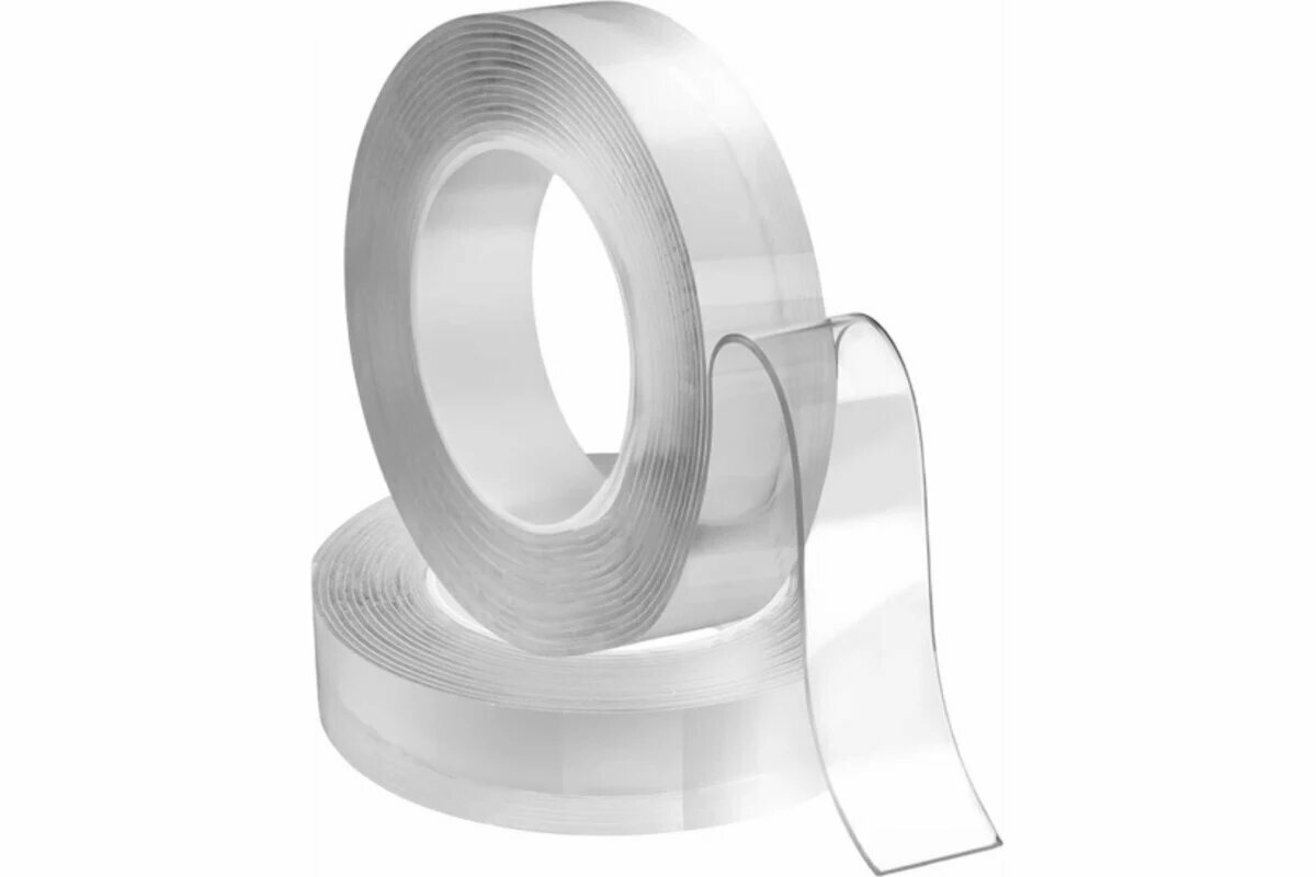 AVG двухсторонний прозрачный нано лента скотч 3 см x 2 м, Нанао скотч 2 м.