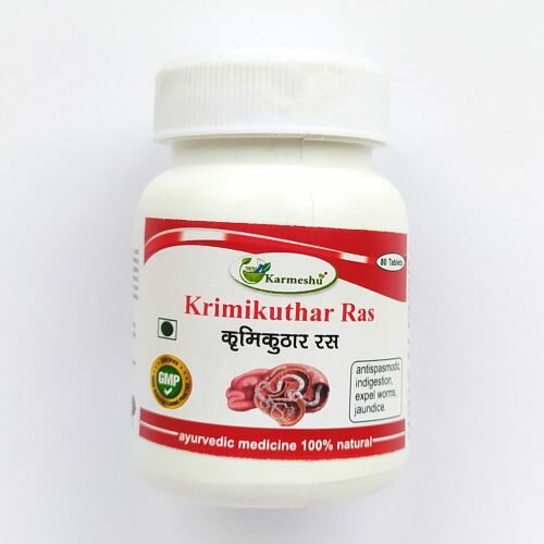 Кримикутхар рас Кармешу 80 таб. 250 мг. Krimikuthar ras Karmeshu 80 tab. 250 mg.