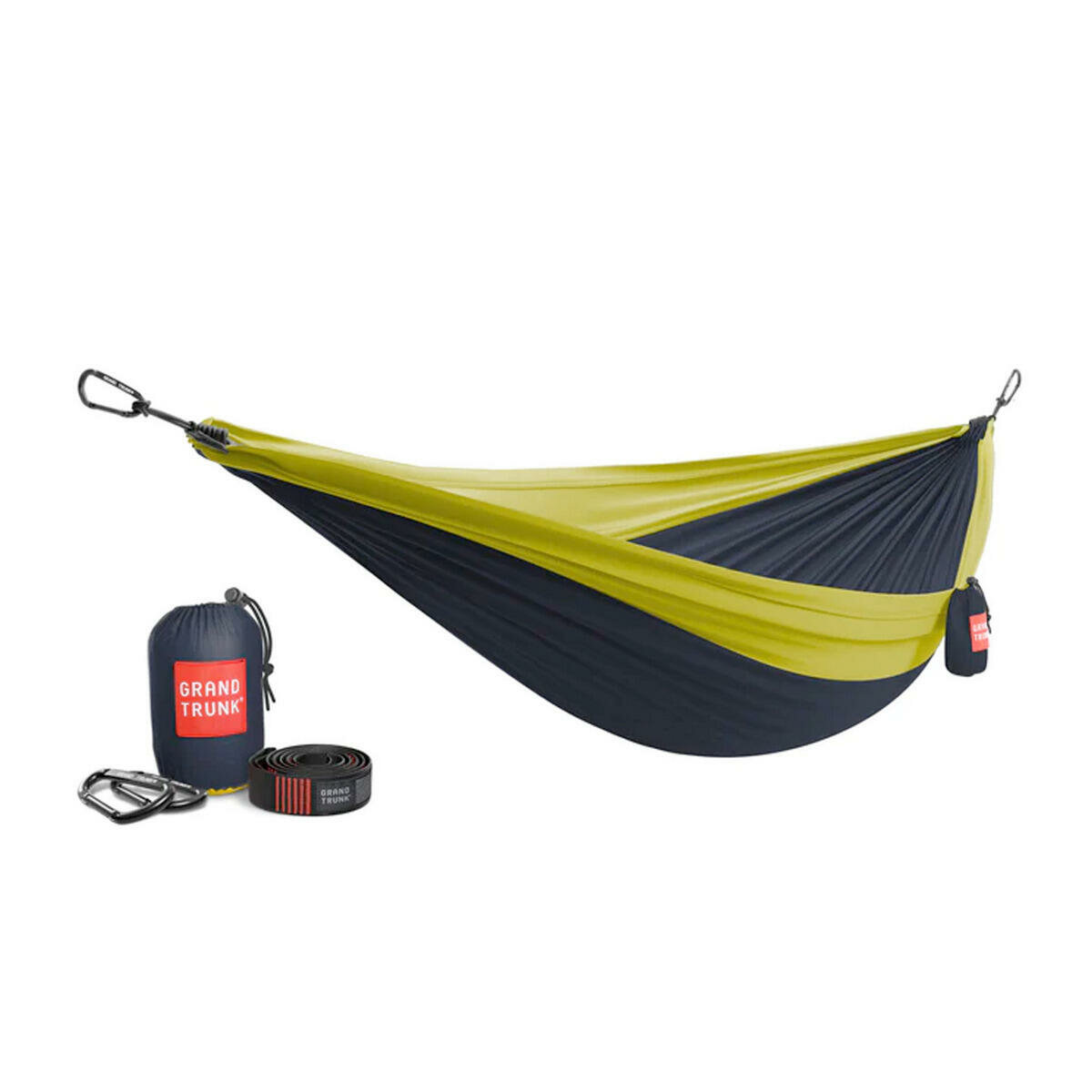 Decathlon Двухместный гамак Grand Trunk Double Deluxe Parachute Nylon + ремни, 320x200 см, до 180 кг, темно-синий