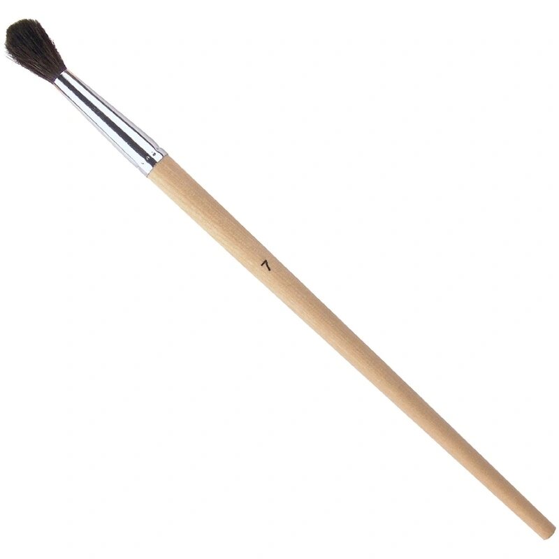 Кисть №1School, белка, круглая, N7