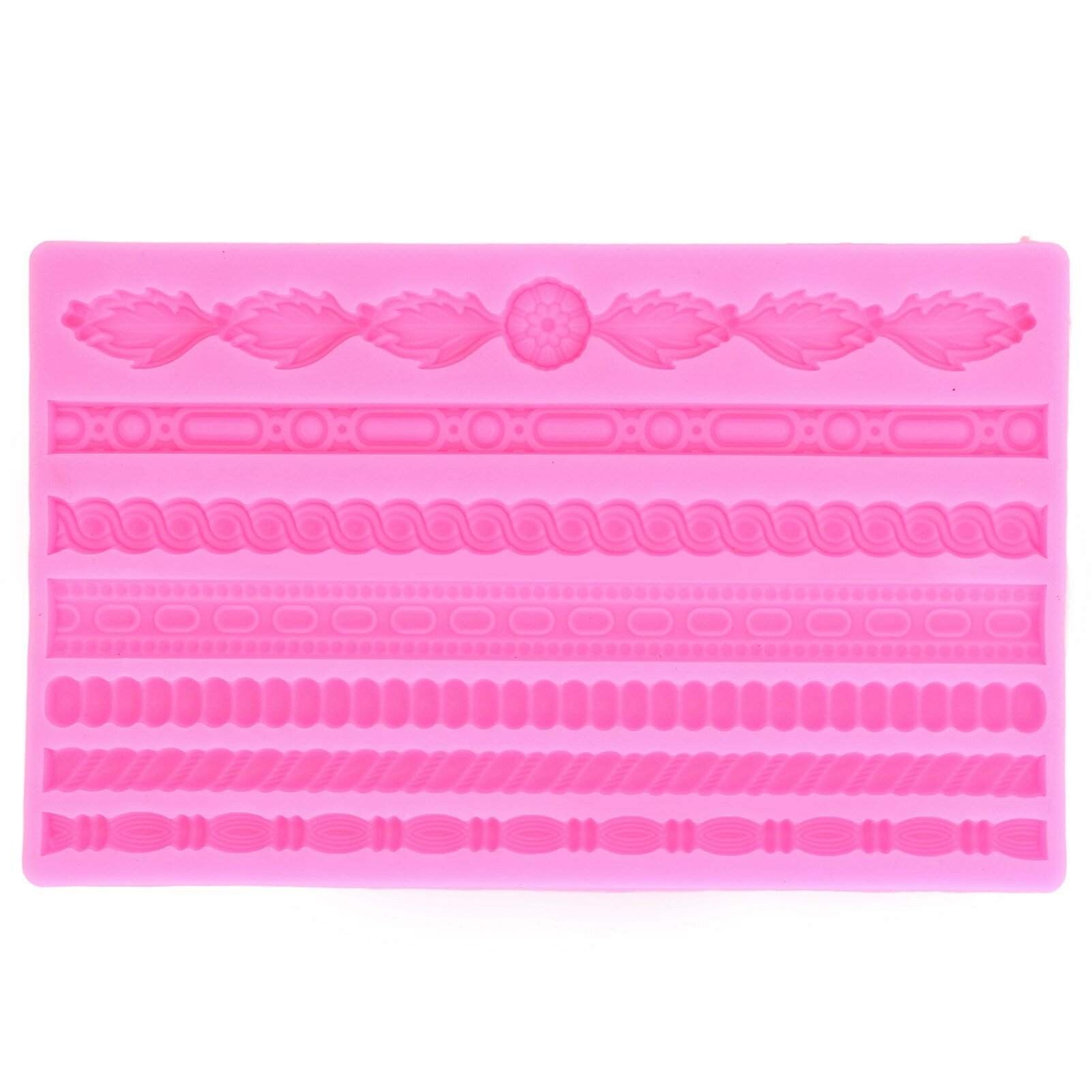 3D жемчужная вязанная веревка силиконовая форма пищевая многоразовая форма для украшения торта для тортов желе хлеб десерты розовый