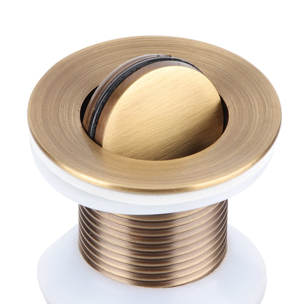 Тип клапана в античном стиле, латунная пробка для слива ванной комнаты, слив для раковины без перелива