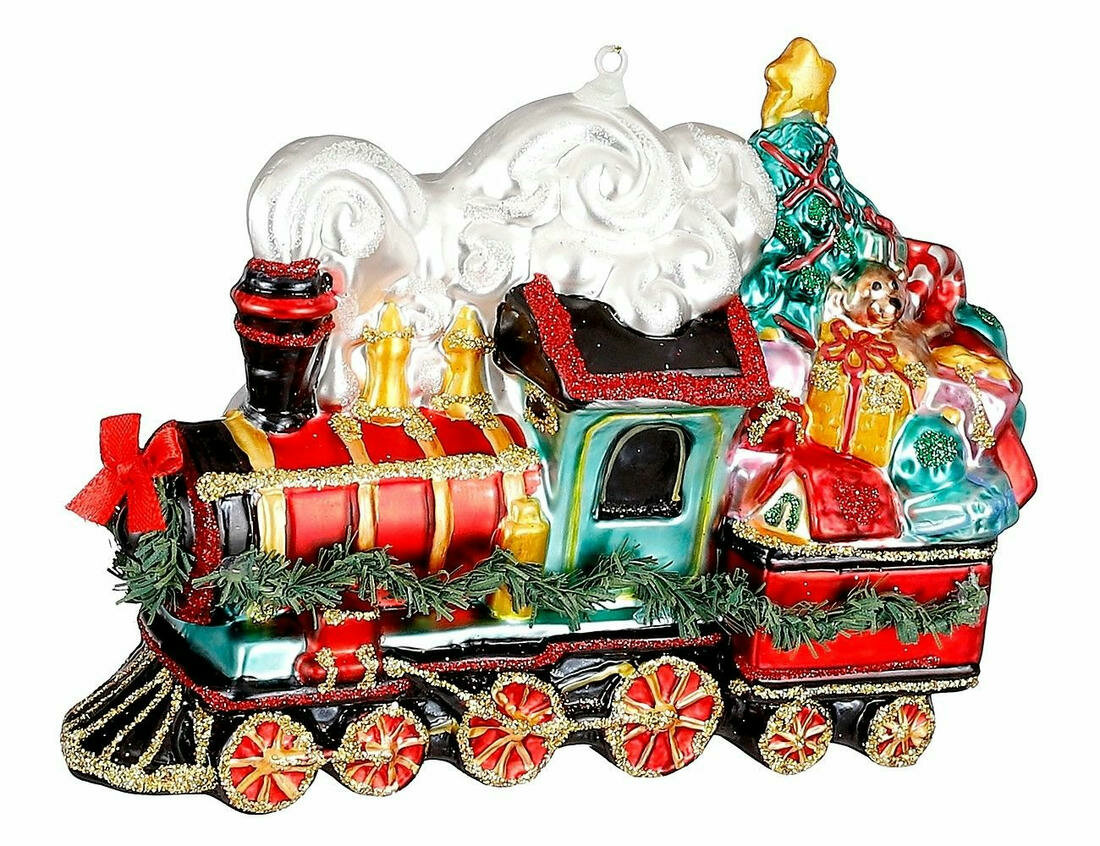 Ёлочная игрушка, стекло, 17 см, Edelman