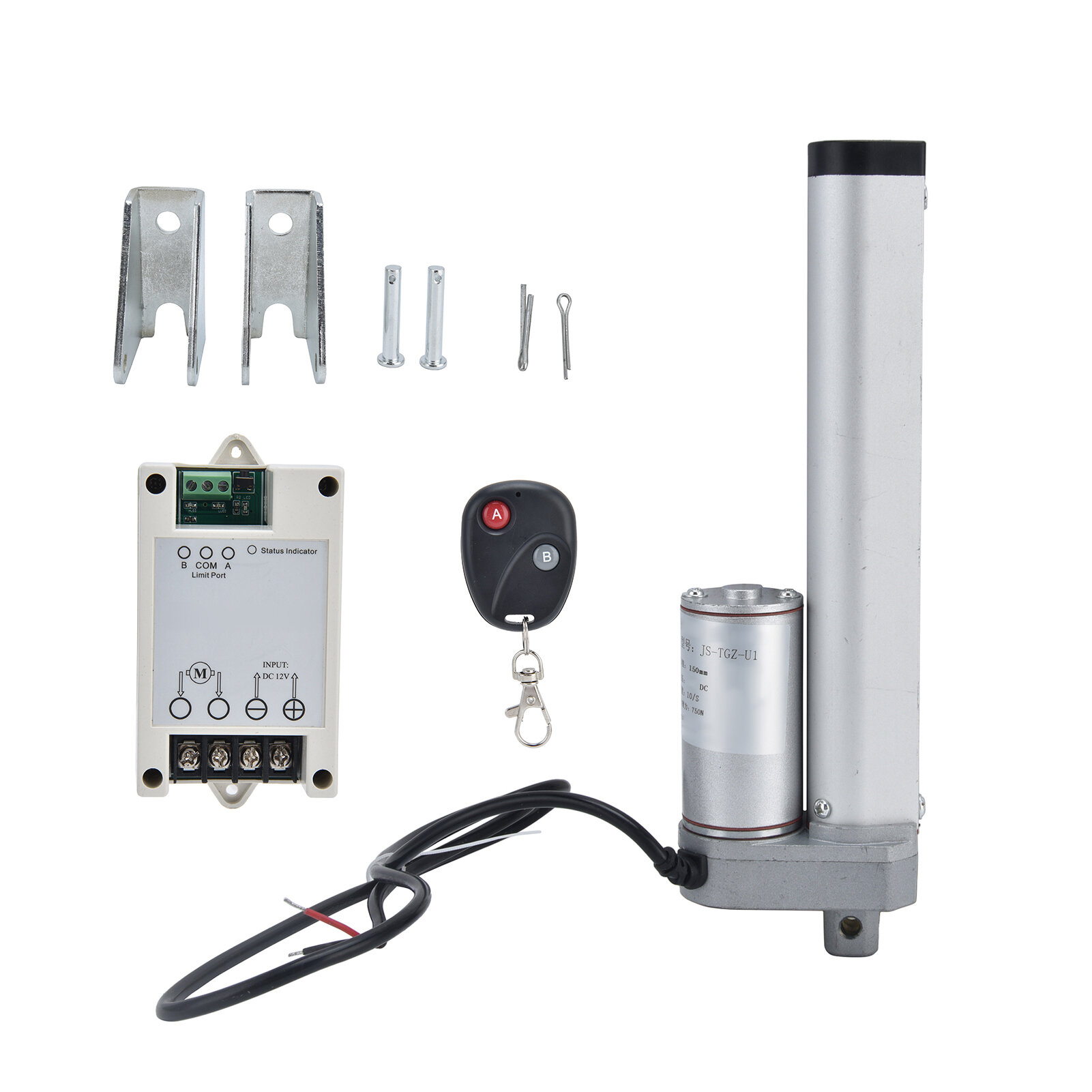 Линейный привод JSTGZU1, 200 мм, DC24V, с кронштейном