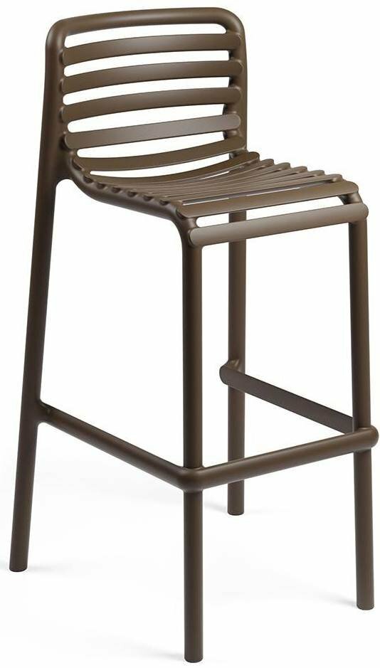 Барный стул со спинкой для кухни Doga Stool, цвет табак, NARDI
