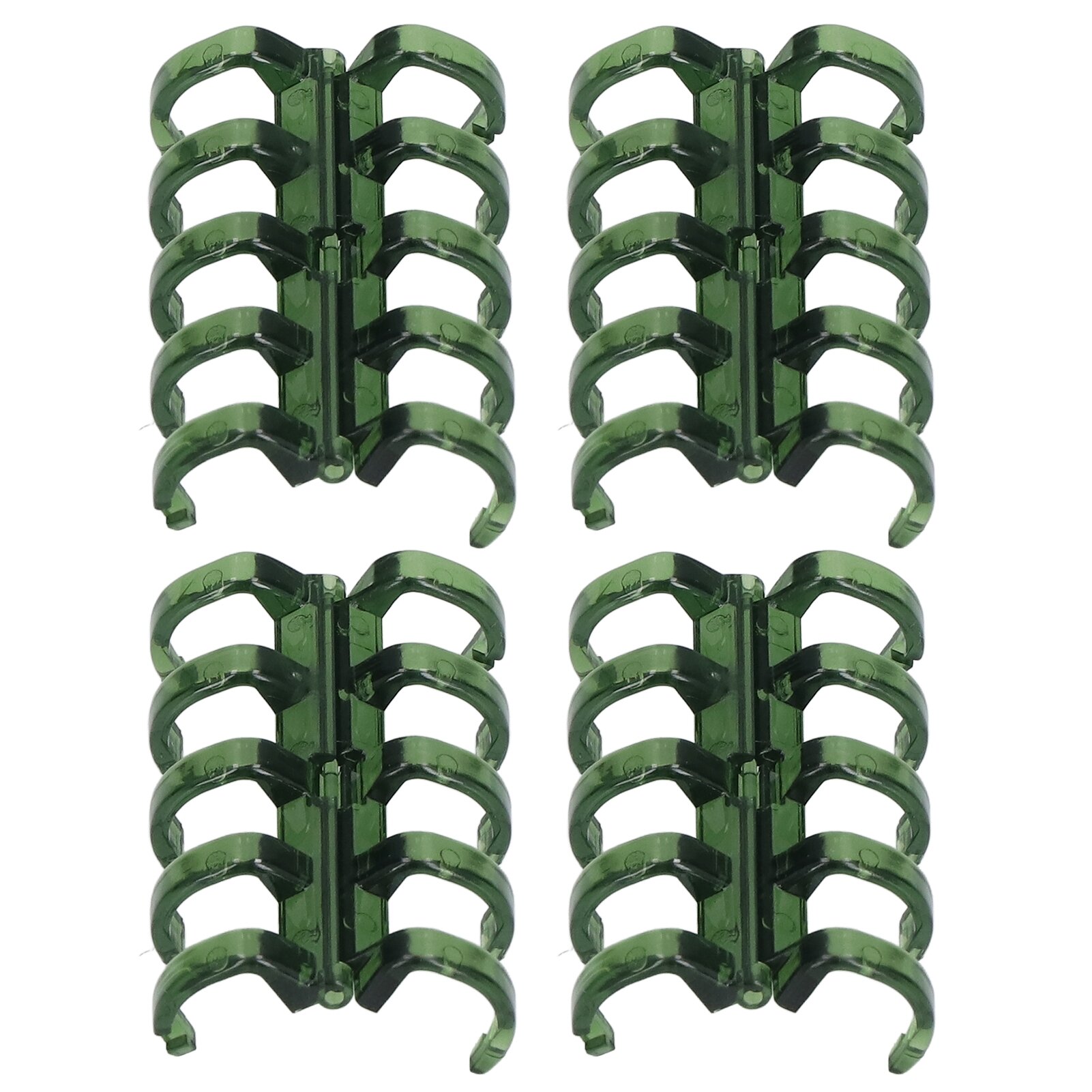 20 шт. Кольца для переплета сегментированные, держат 60 листов, толщина переплета 11 мм, офисные принадлежности, зеленые