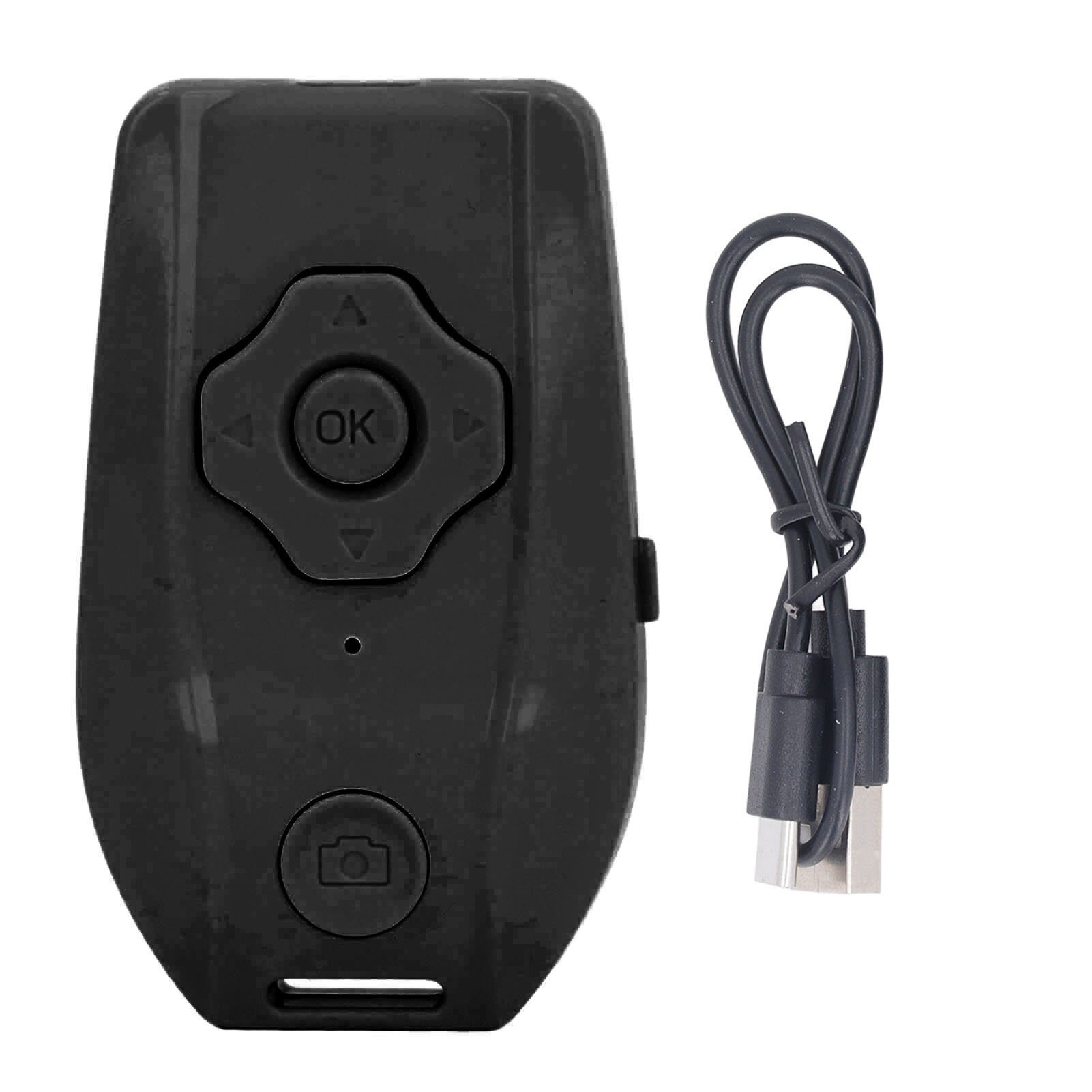 Перелистыватель страниц с Bluetooth, беспроводной, USB-аккумулятор, пульт дистанционного управления спуском затвора камеры, фото- и видеоклип для смартфонов, селфи, черный