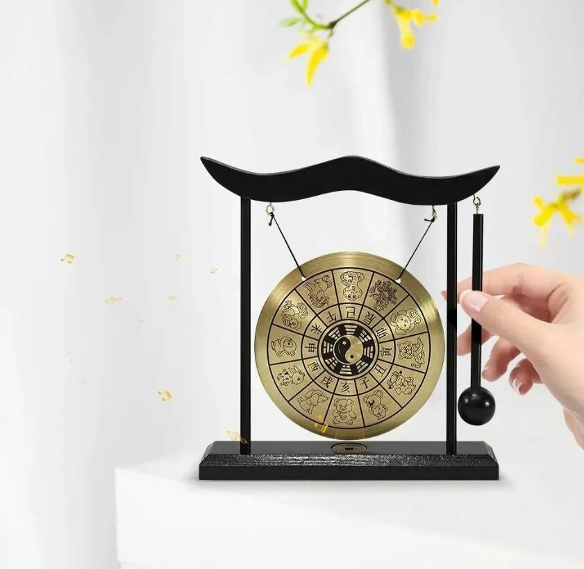 Настольный гонг Zodiac D12 с молоточком