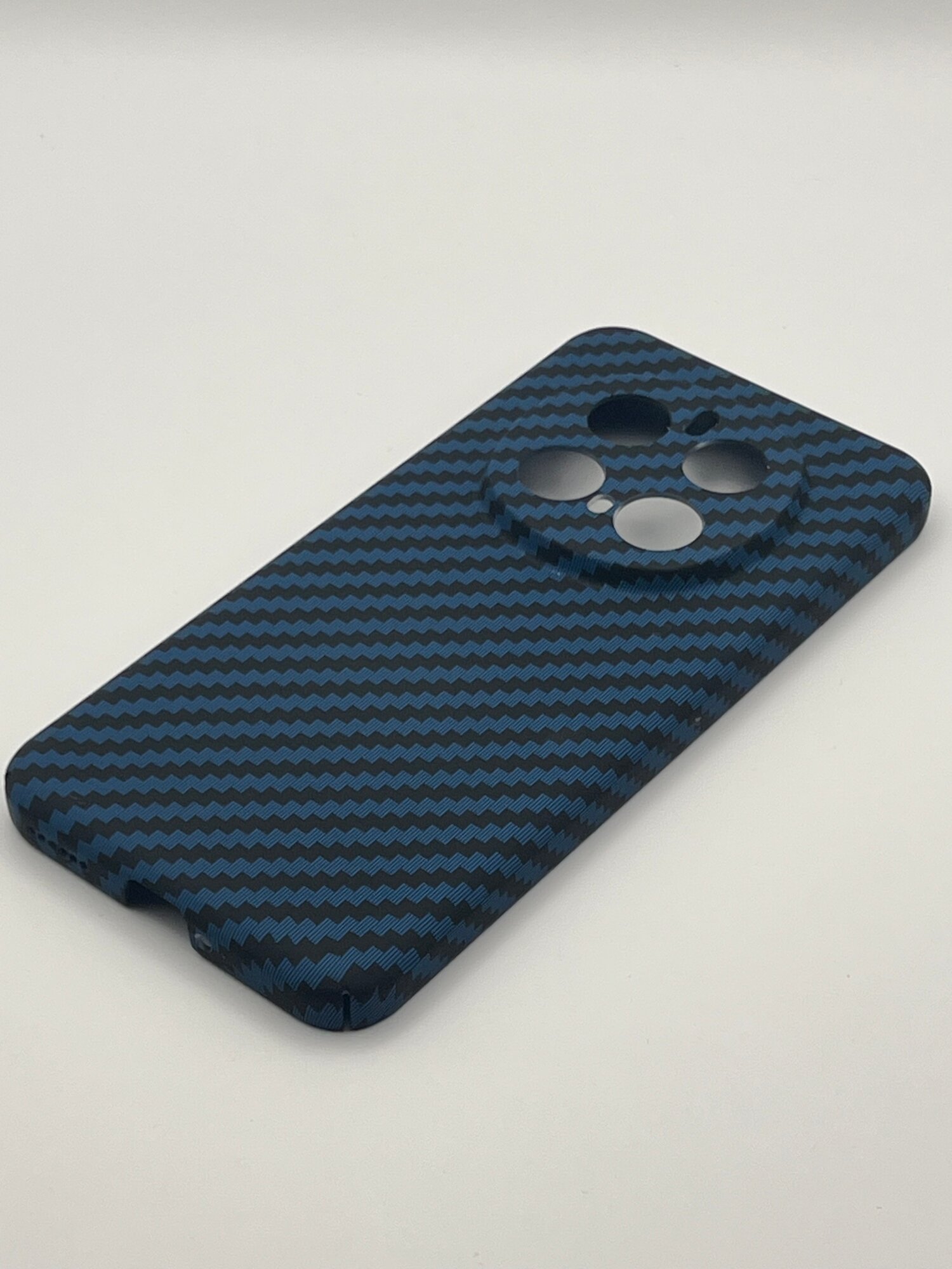 Чехол для телефона Honor Magic7 Pro, с узором углеродного волокна, противоударный чехол бампер, синий карбон