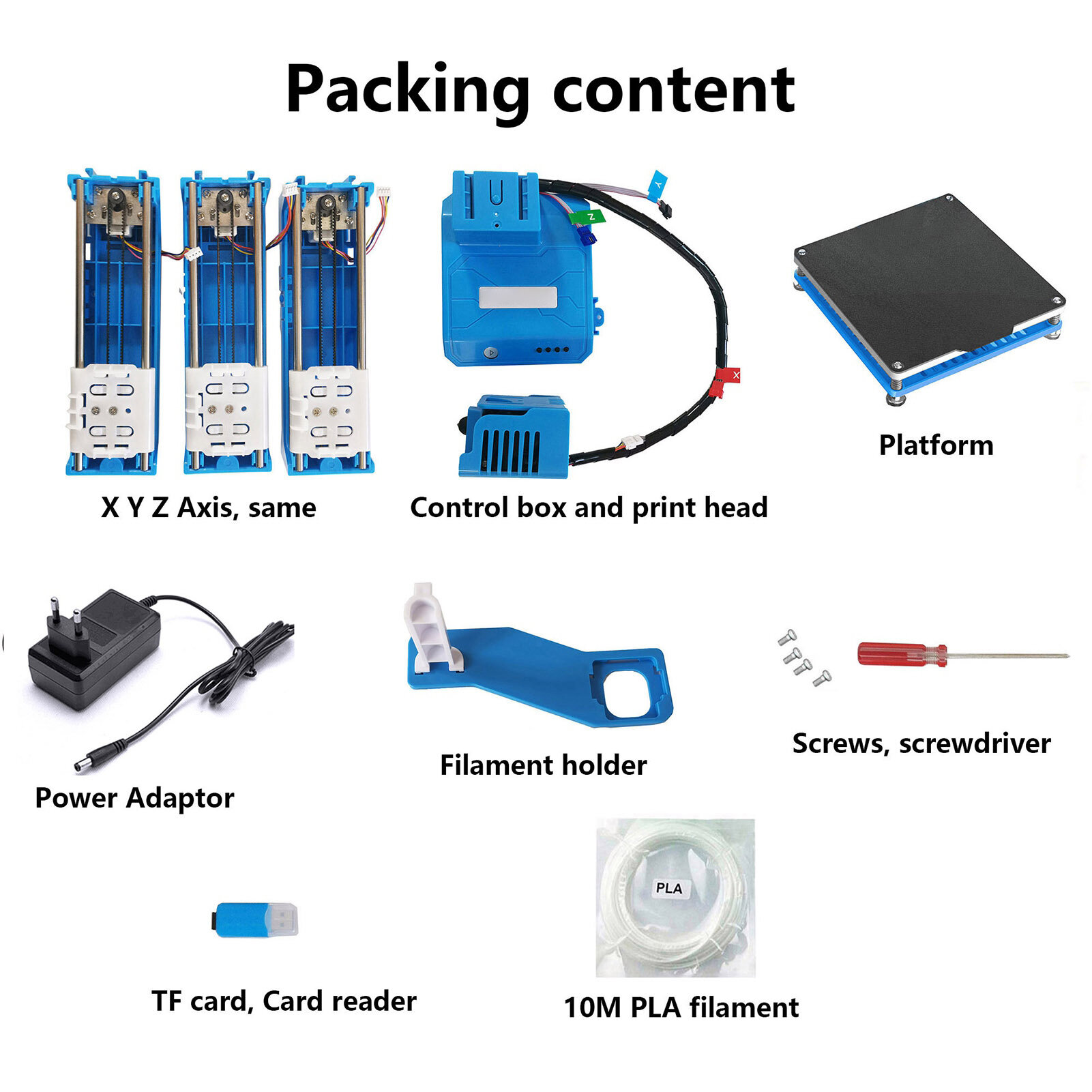Детский 3D -принтер 100x100x100 мм размер печати легкая установка портативная Mute Mini Printer Printer