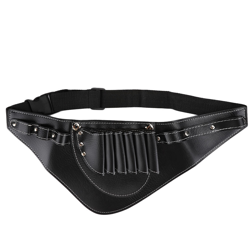 Salon Barber Portable Scissors Bag Haircut Waist Hairdressing ToolBlack