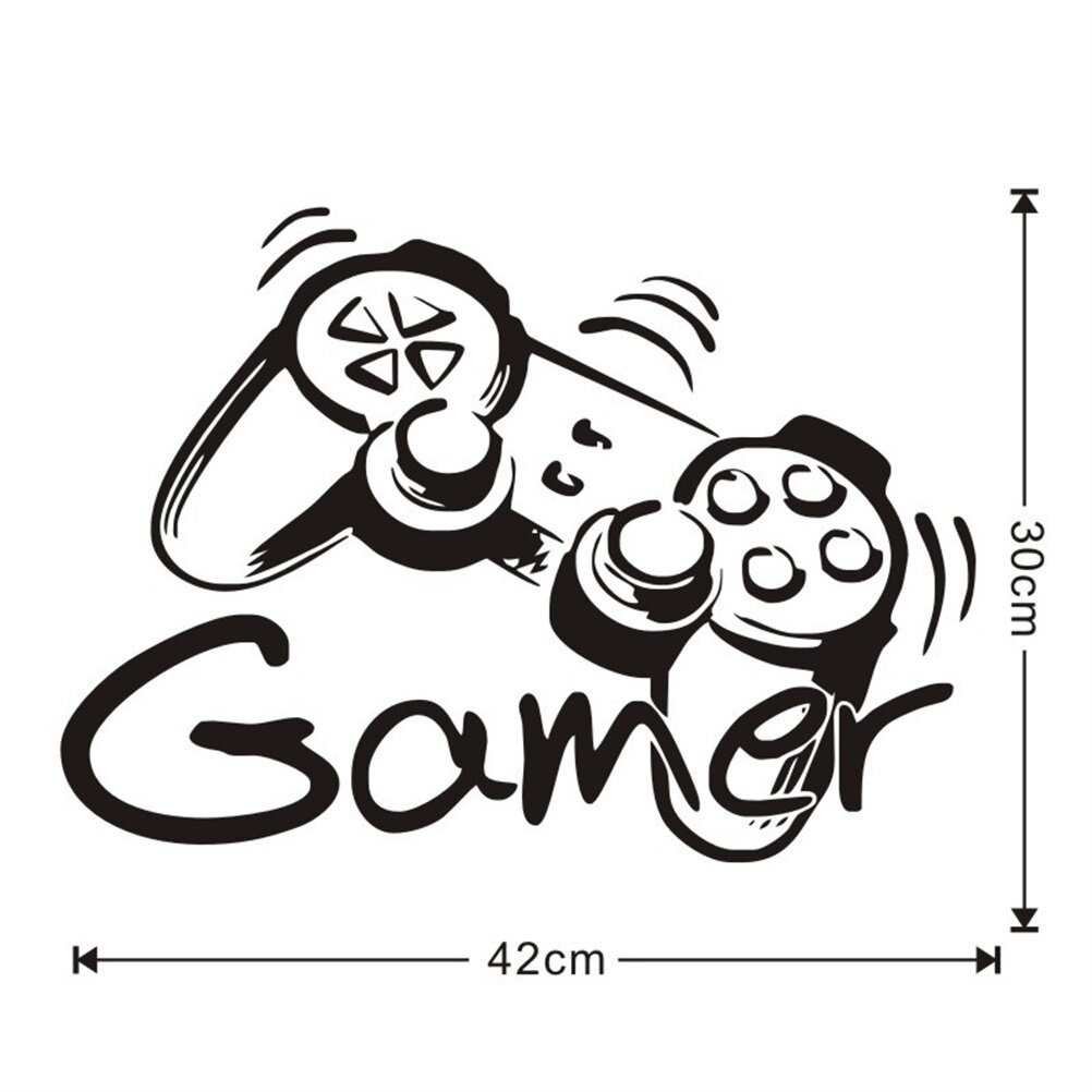 Наклейка на стену для геймера, съемная наклейка для украшения стены, декор для стен, украшения для геймера, домашняя игровая комната, спальня