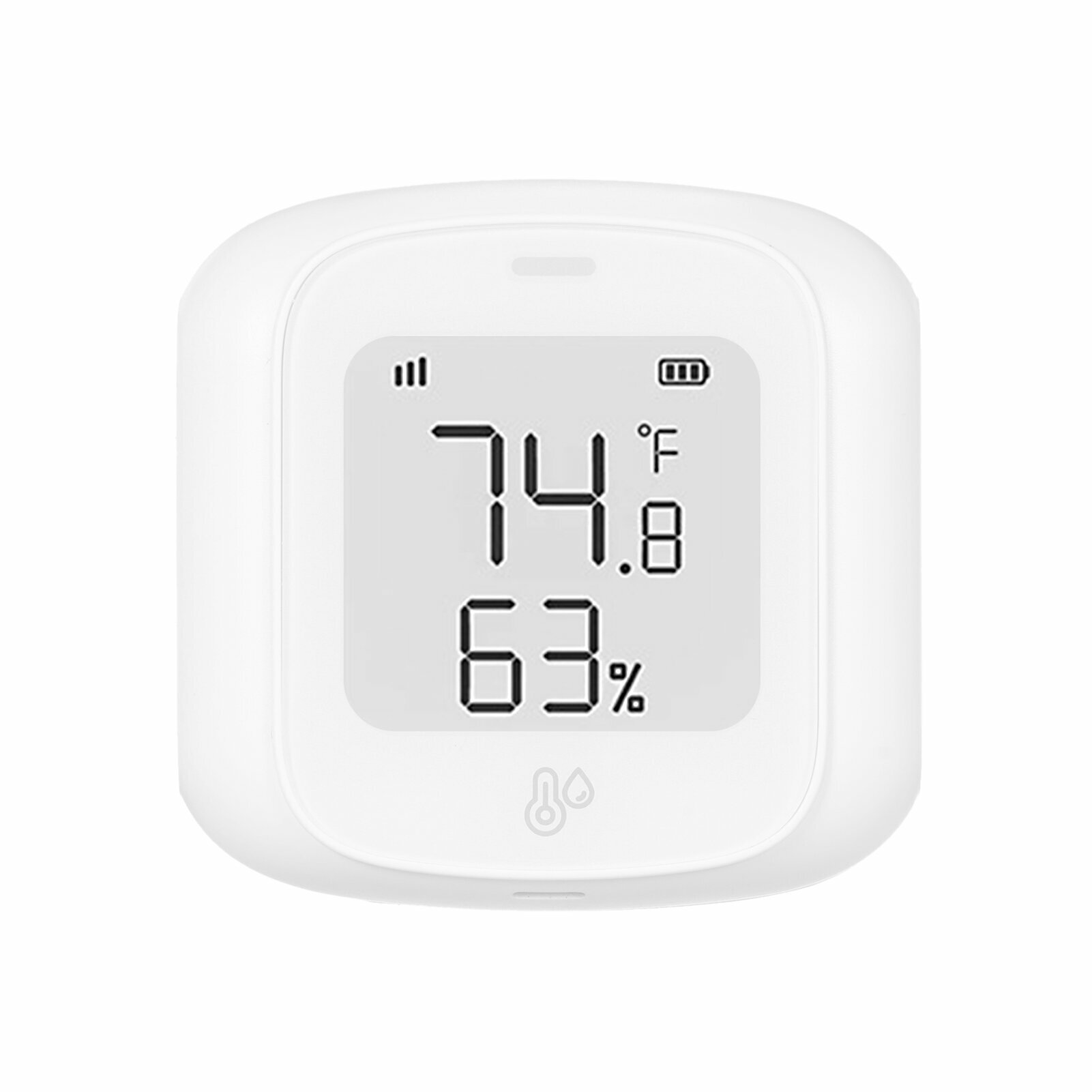 Монитор температуры и влажности с Wi-Fi. Умный датчик температуры и влажности с ЖК-экраном. Комнатный термометр-гигрометр, совместимый с Alexa Home.