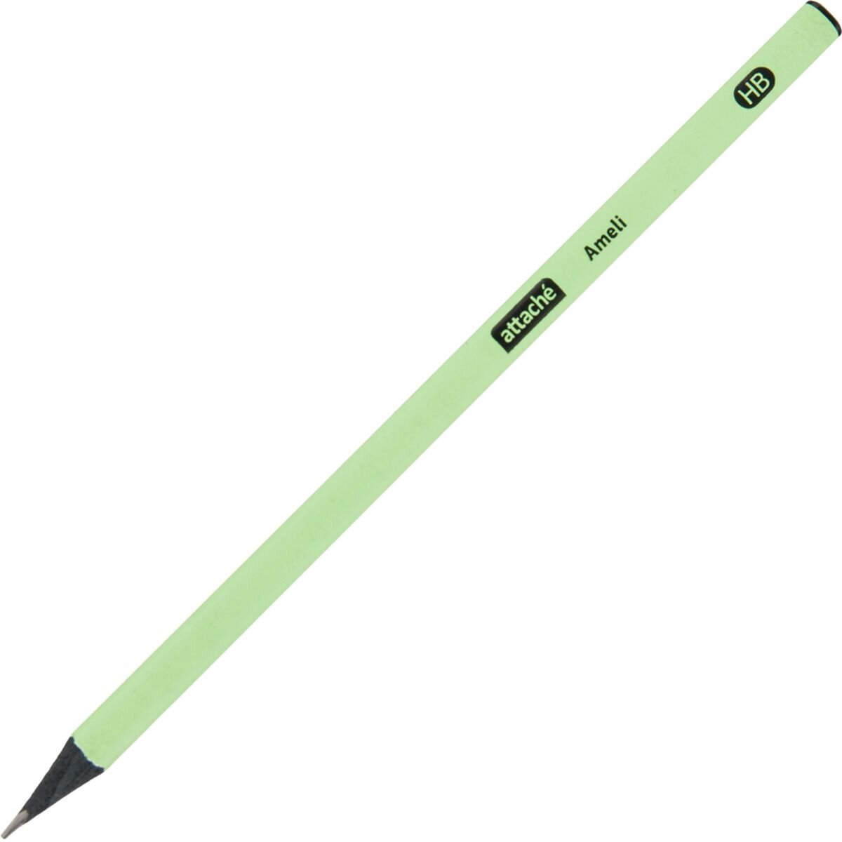Карандаш чернографитный Attache Ameli (НВ, без ластика, черное дерево) (1706379), 1шт.