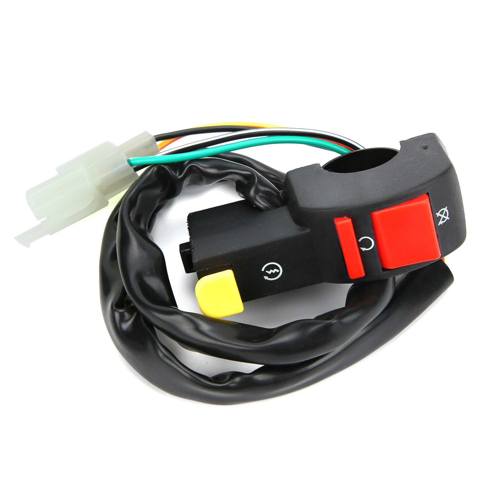 Кнопка остановки мотоцикла, переключатель зажигания на руле, включение и выключение стартера, подходит для квадроцикла Pit Quad Dirt Bike объемом 50 куб. см/110 куб. см/125 куб. см