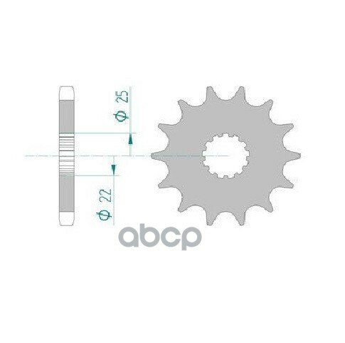 Звездочка цепи AFAM арт. 28400-14