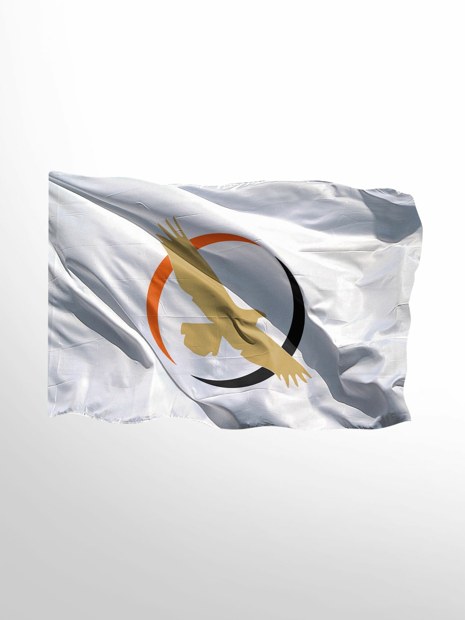 Флаг Либертарианская Партия России, 90х135 см на шёлке для ручного древка