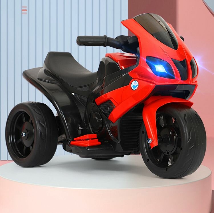 Детский трехколесный электрический мотоцикл
