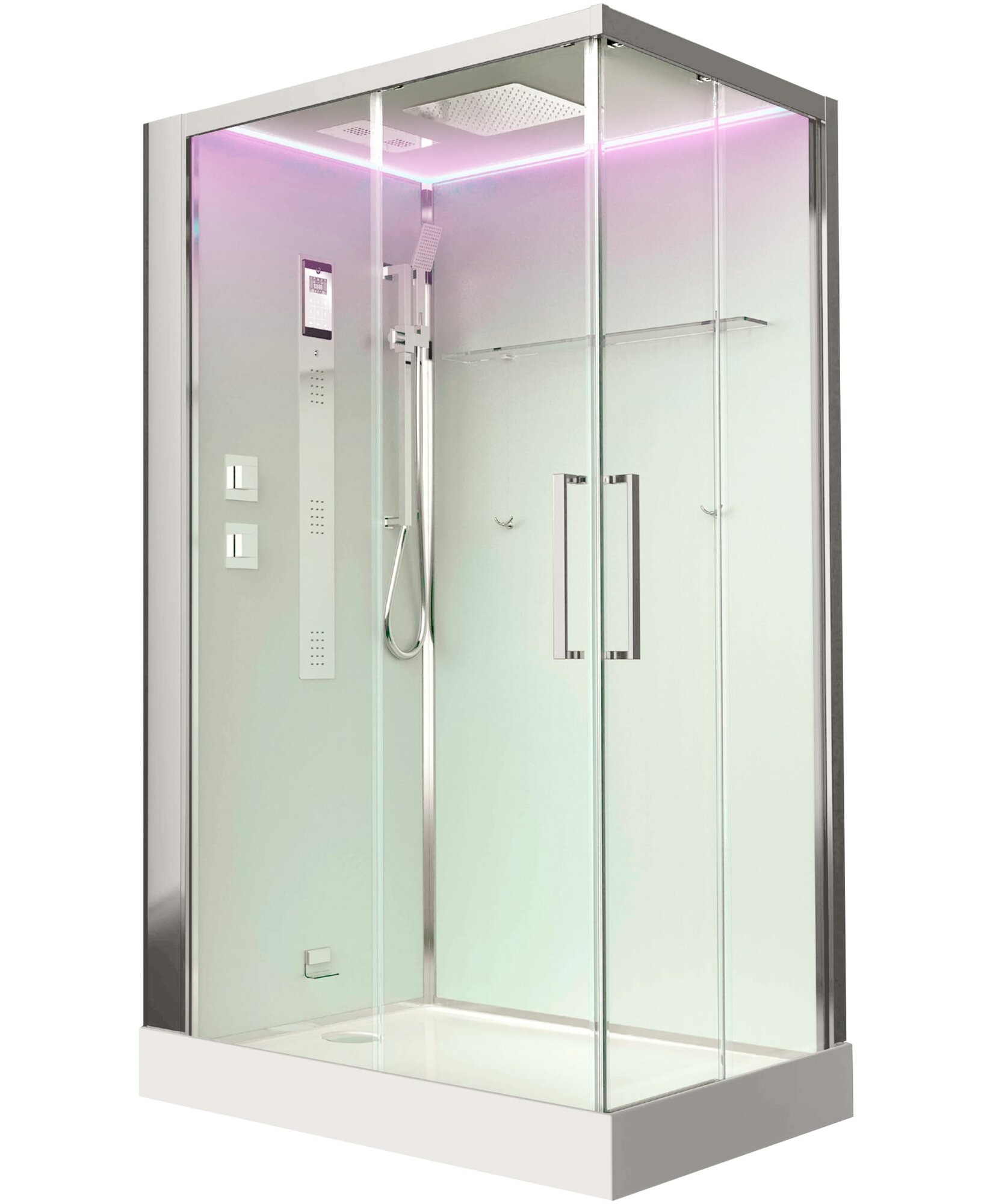 Душевая кабина Timo Premium 120x90 HELKA Н-515 R стекло прозрачное, профиль хром