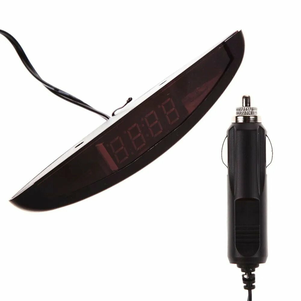 Автомобильные электронные часы. Светящийся термометр 汽车电子表. 发光温度计