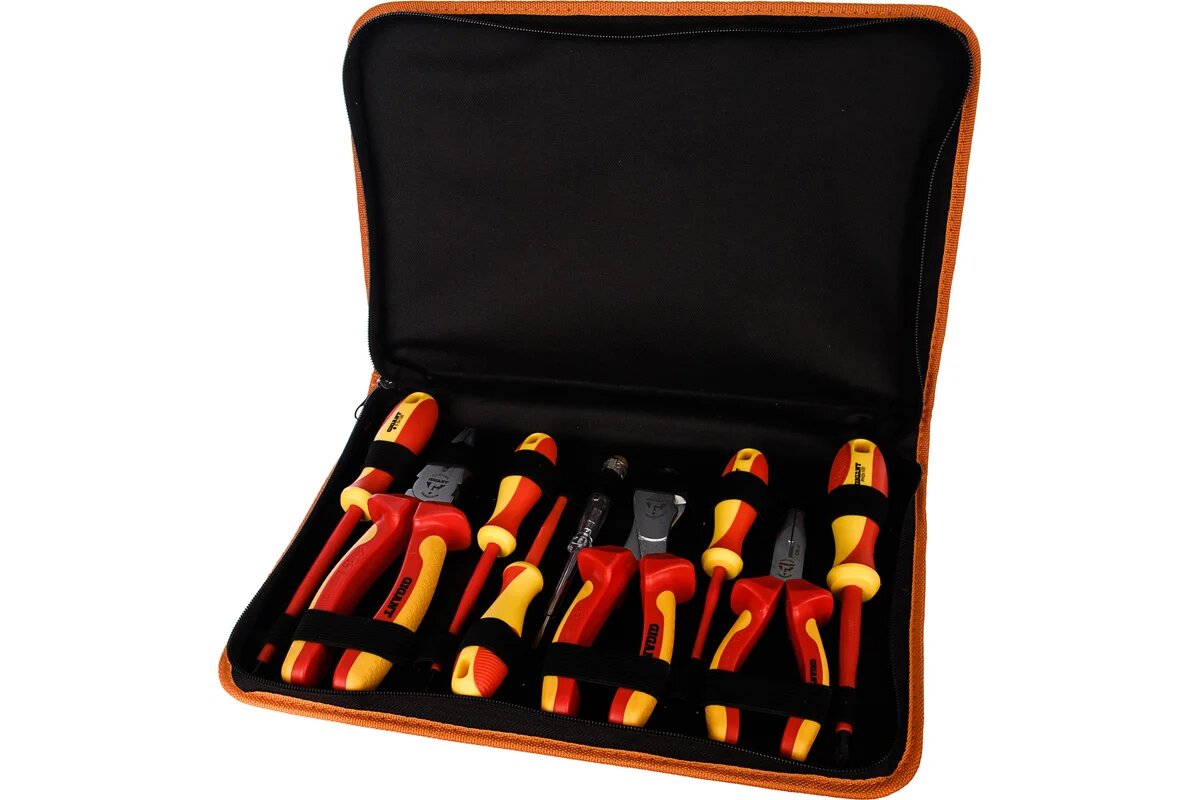 Набор электромонтажных инструментов GIGANT ELS9, 9 предметов