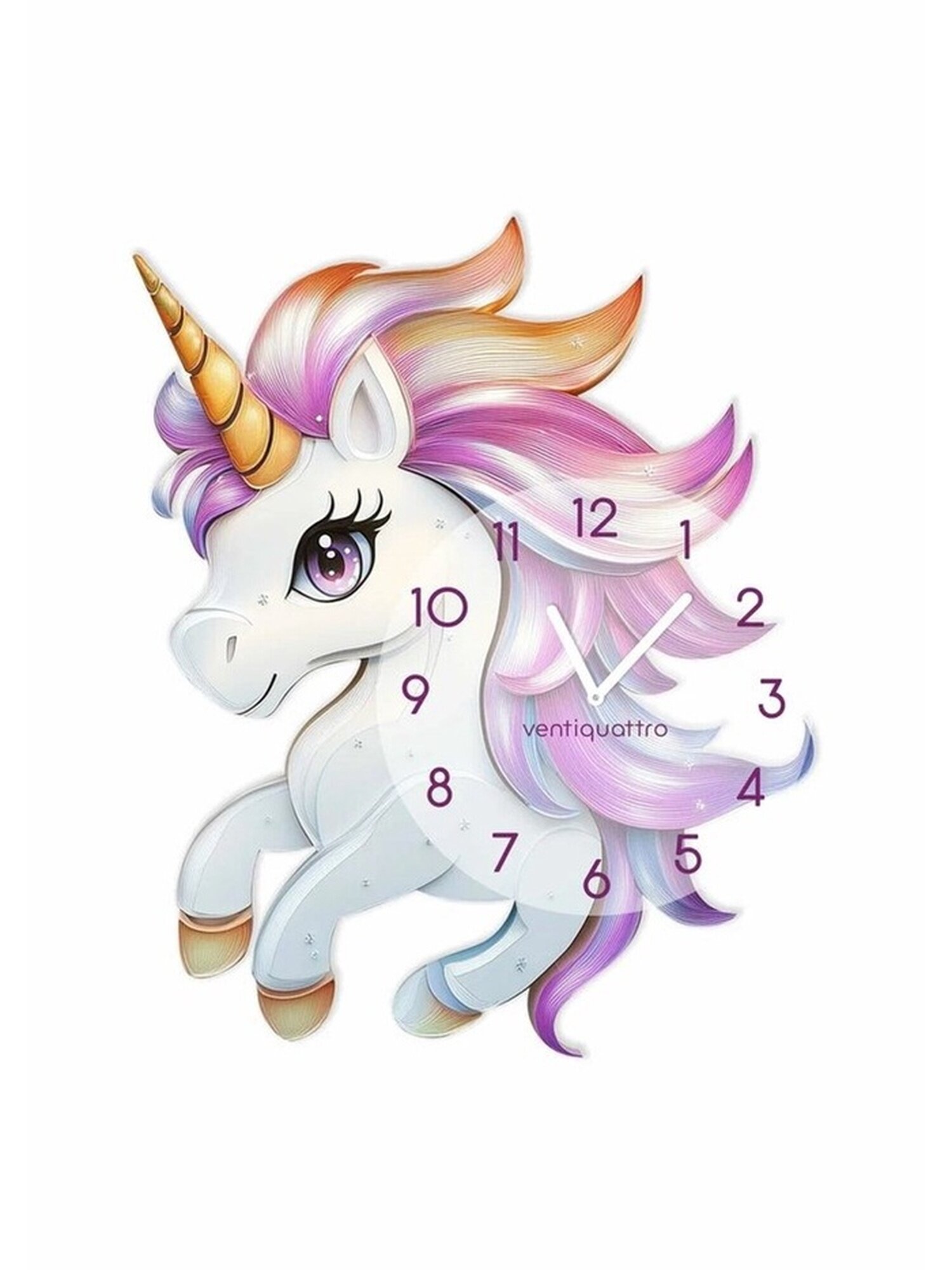 Часы настенные "Gelato", единорог, интерьерные, детские, плавный ход, d-33,5 см 10886371