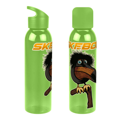 Бутылка для воды «Скебоб мем с птицей Skebob со скебобом» (зеленый)