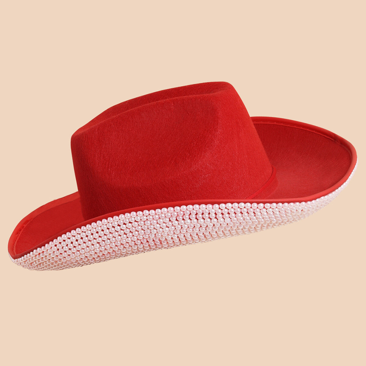 Шляпа "Европа и Соединенные Штаты", ковбойская, шерстяная, красная