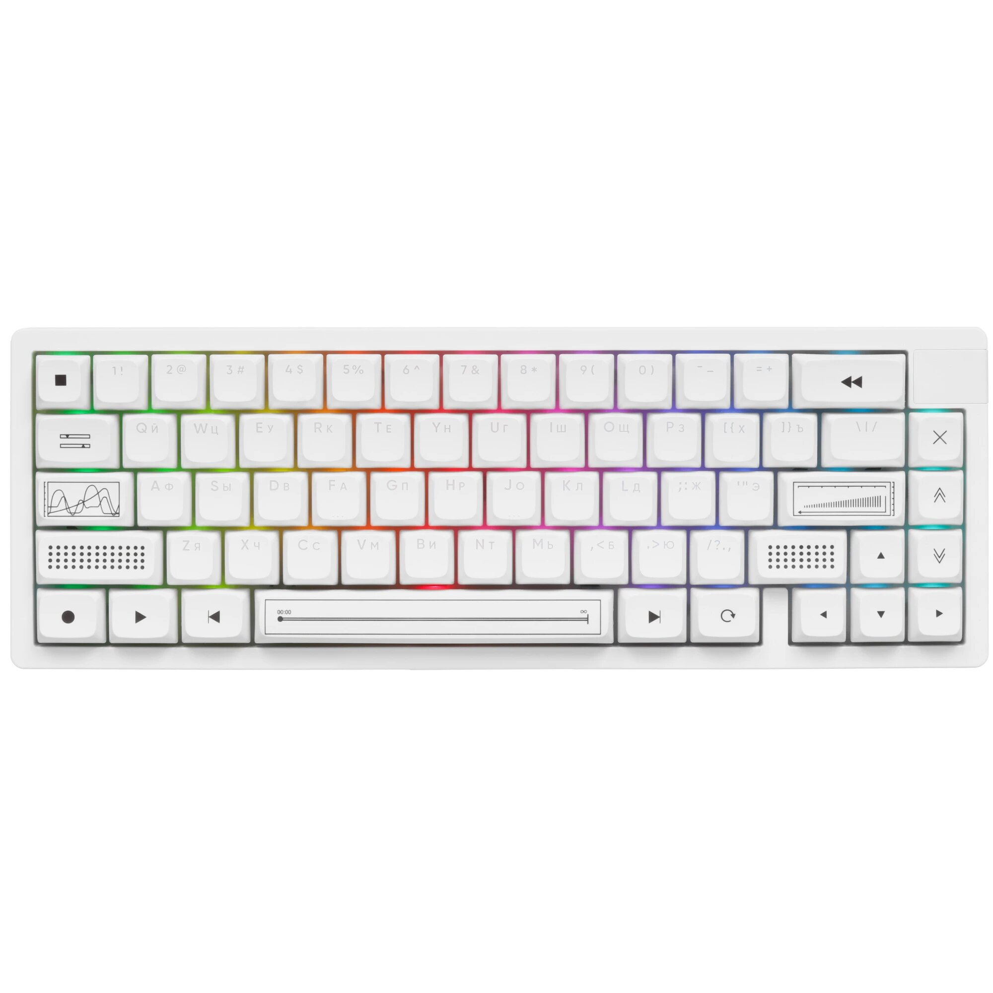 Клавиатура проводная + беспроводная Дарк Проджект KD65A Wireless