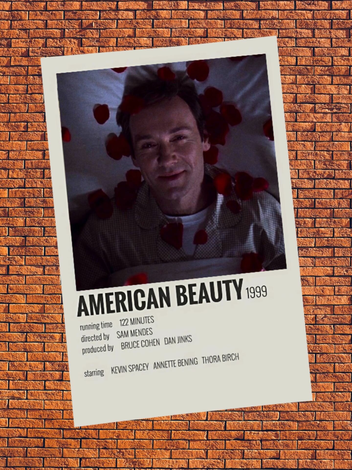 Постер "Красота по американски" в стиле "полароид", формат А3, 297 х 420 мм, глянцевый