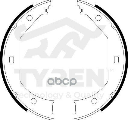 Колодки тормозные барабанные BMW 1, 3, 5 TYREN арт. TYR1410201