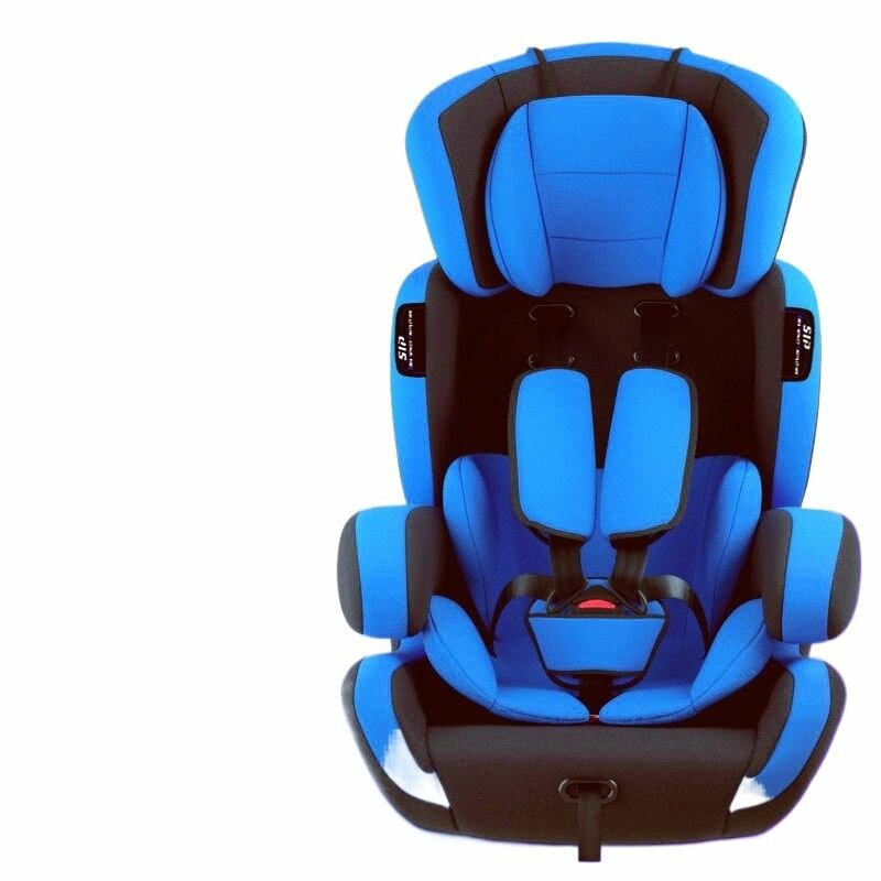 Автокресла, подходящие для детей весом до 36 кг, с поддержкой шеи и регулируемыми ремнями безопасности, синего цвета