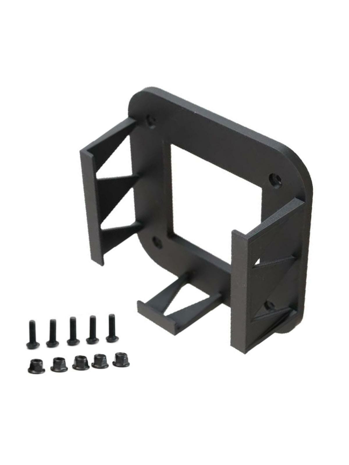 Metal Stand Wall Mount Display Bracket for Mini Desktop Computer Enhancing Desk Space Efficiency