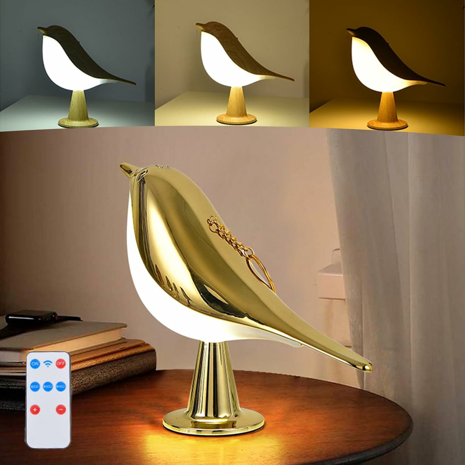 Атмосферный свет в форме птицы, ночной светильник