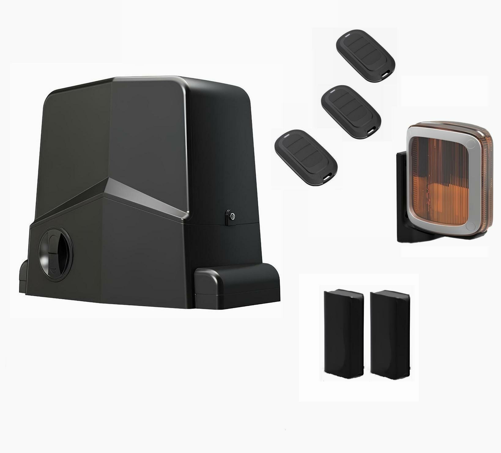 Автоматика для откатных ворот ARW-600MKIT FULL-A-Т3, комплект: привод, 3 пульта, лампа, фотоэлементы