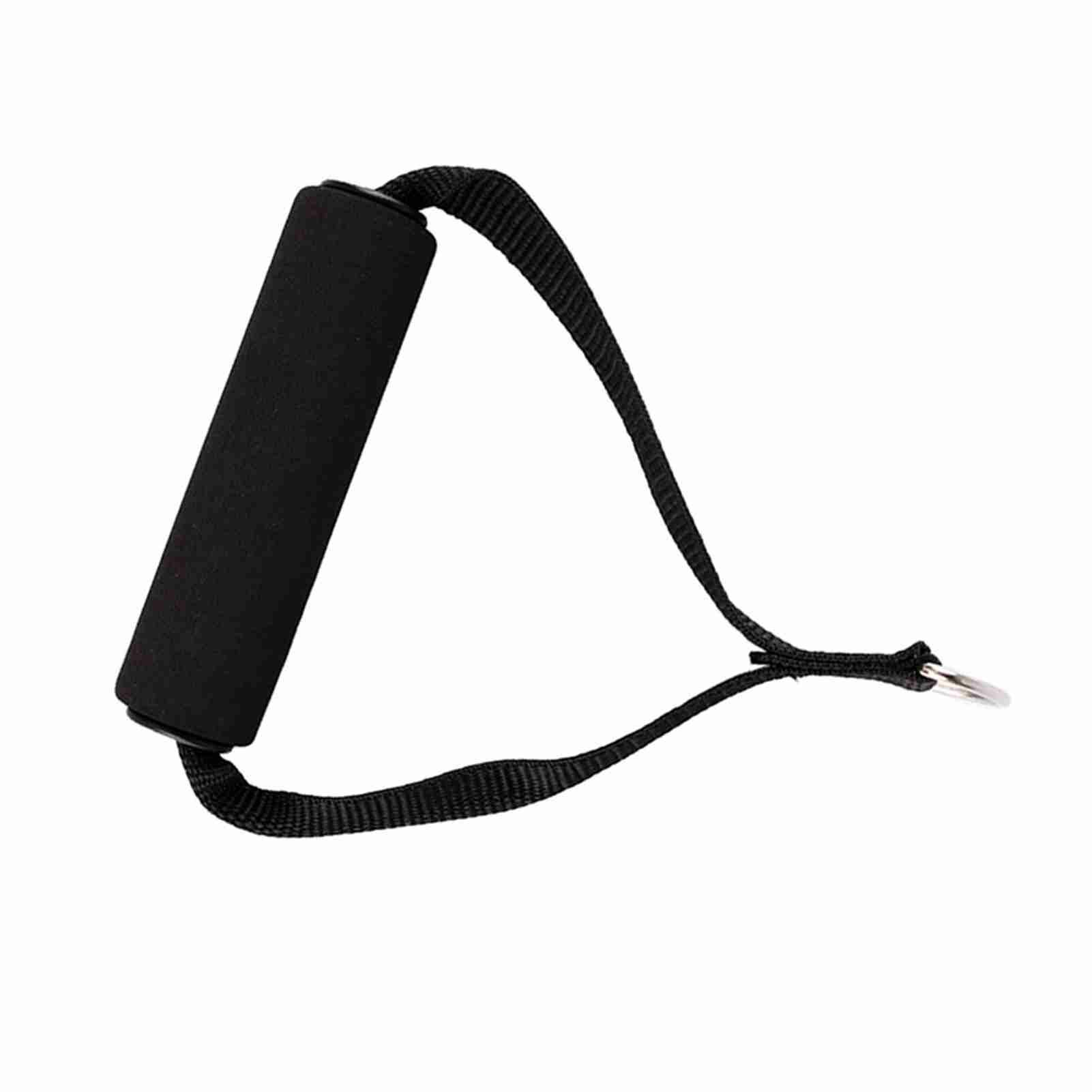 Фитнес Роп Аттачмент Бар Ганд Гриппер Дип Стейшн Гим Фитнес Резис턴с Роп Хэндлбар, Материал: Нейлон, Пена, ABS, Цвет: Черный, Размер: 12.3см(Ручка) x 49см(Веревка), Грузоподъемность: 70КГ, Количество: 1 Шт.