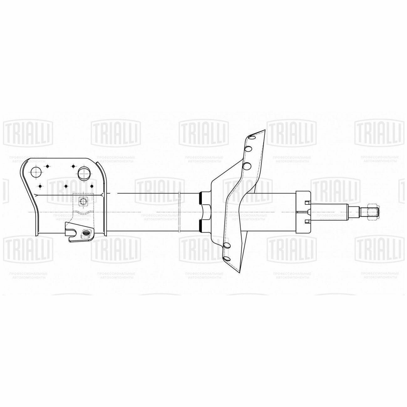Амортизатор стойка перед. лев. газ. для автомобилей Trialli AG22158