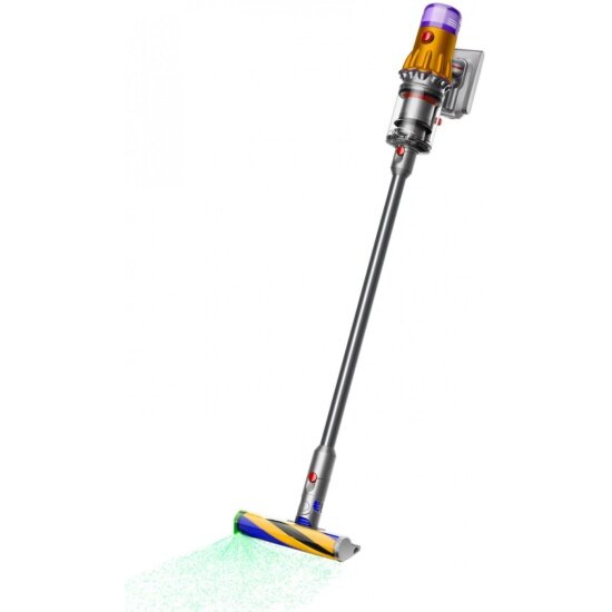 Пылесос Dyson V12 Detect Slim Absolute, серебристый/желтый