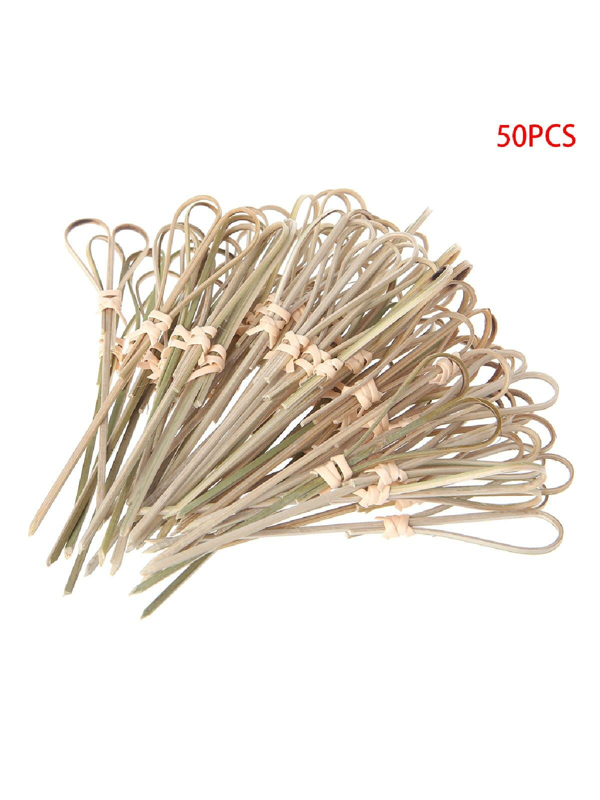 50шт Одноразовых Бамбуковых Палочек Коктейльные Зубочистки Cocktail Party Club для Творчества