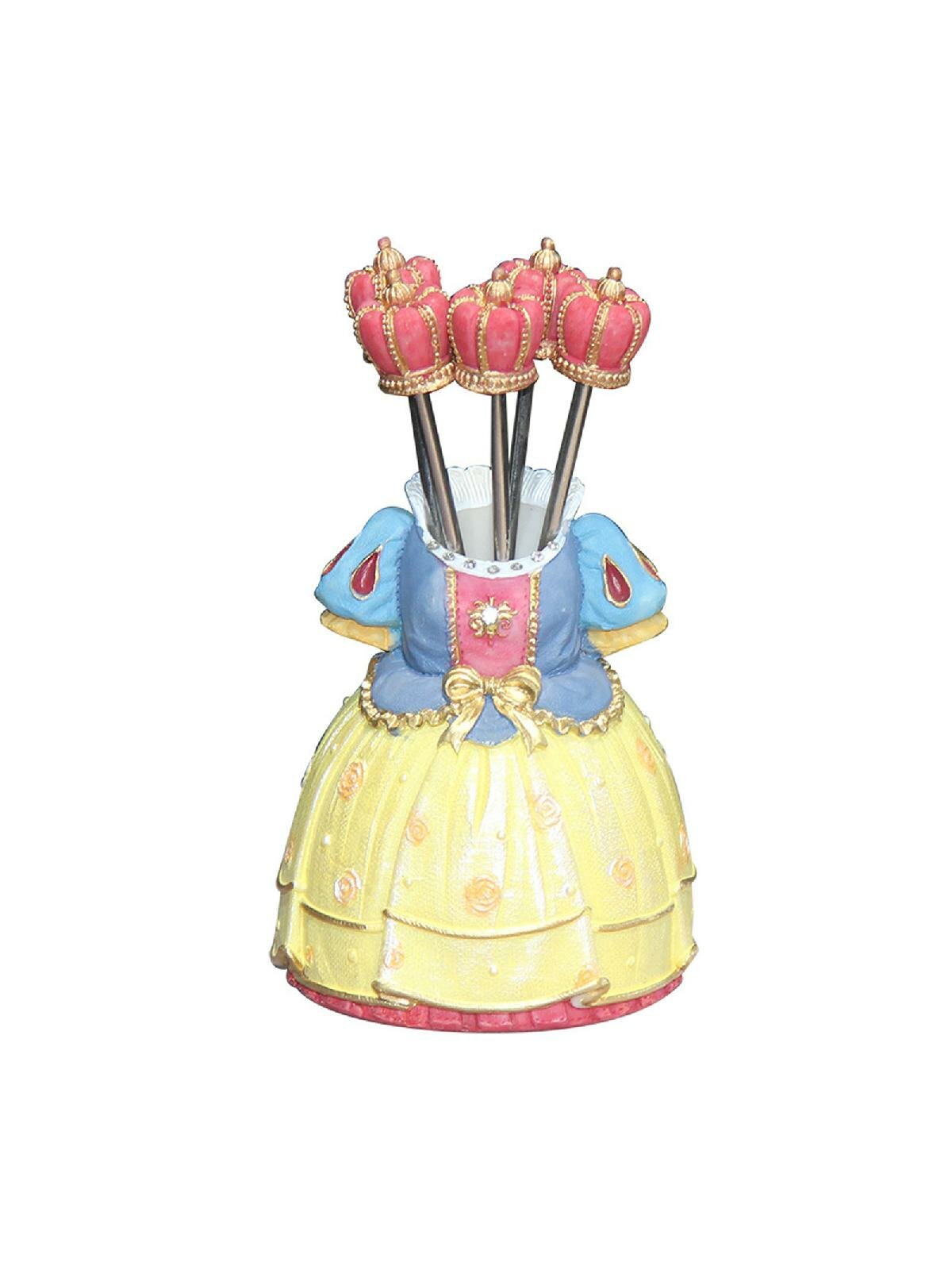 Вилки для торта European Crown из нержавеющей стали 304, кухонные вилки для салата, фруктовые вилки, чайные вилки для закусок, десертов, сервировки, прочные