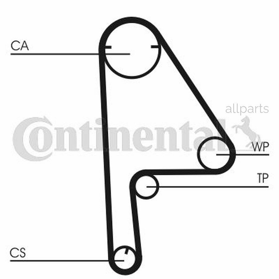 CONTINENTAL CT1081 Ремень ГРМ